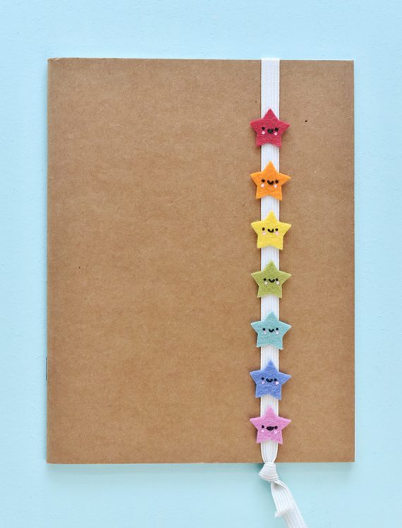 Kawaii Rainbow Book Bands | Handmade Charlotte