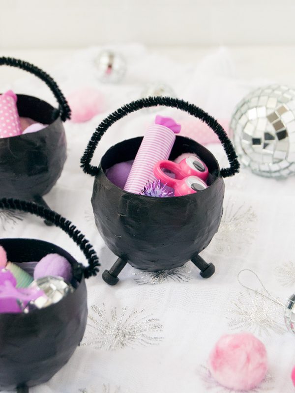 Mini Halloween Cauldron Party Favors | Handmade Charlotte