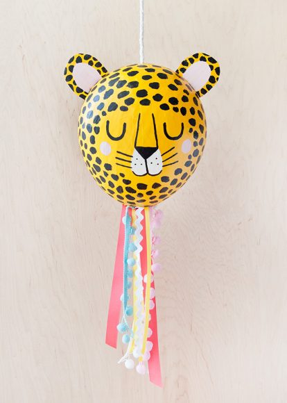 Paper Maché Cheetah Piñata | Handmade Charlotte