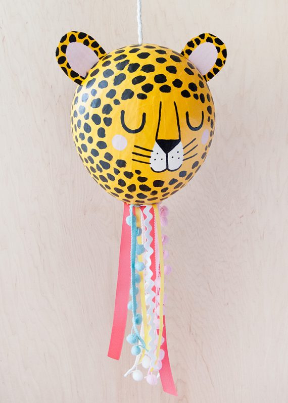 Paper Maché Cheetah Piñata | Handmade Charlotte