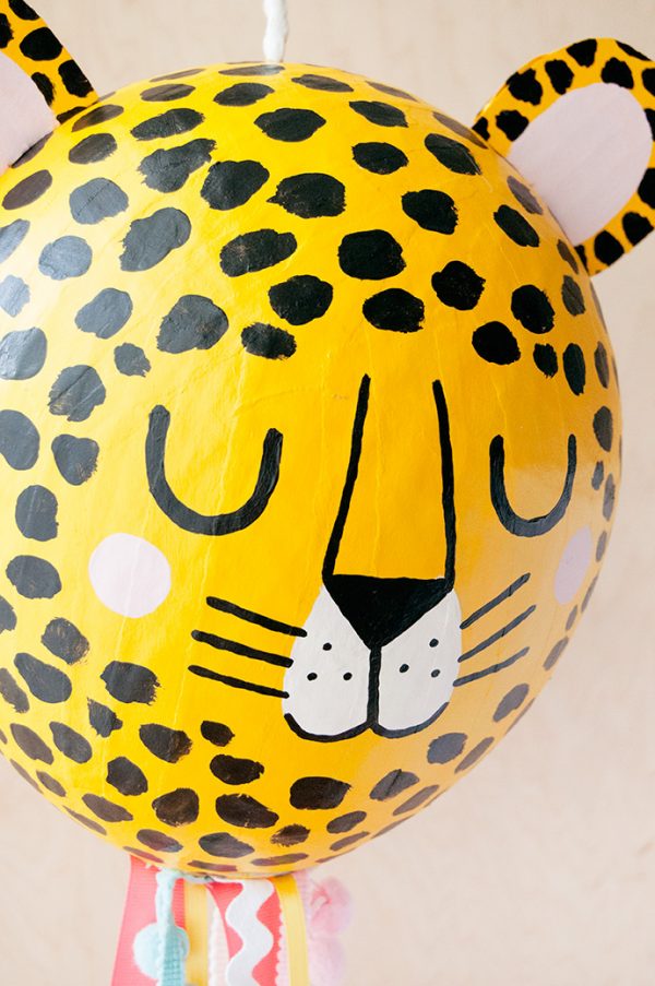 Paper Maché Cheetah Piñata | Handmade Charlotte