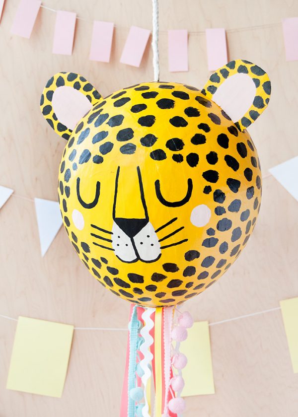 Paper Maché Cheetah Piñata | Handmade Charlotte