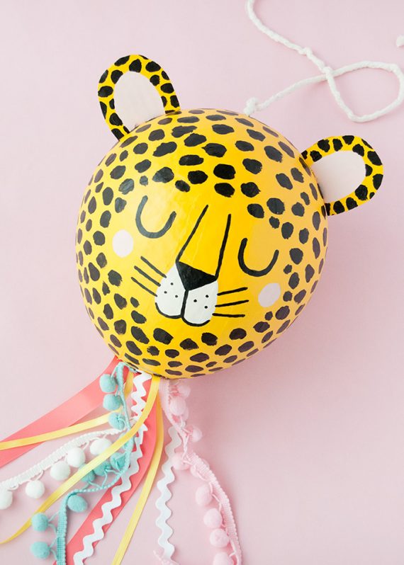 Paper Maché Cheetah Piñata | Handmade Charlotte
