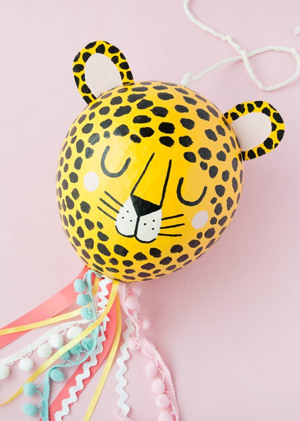 Paper Maché Cheetah Piñata | Handmade Charlotte