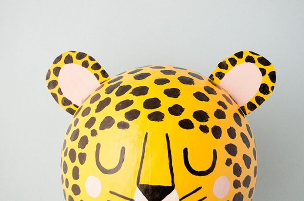 Paper Maché Cheetah Piñata | Handmade Charlotte