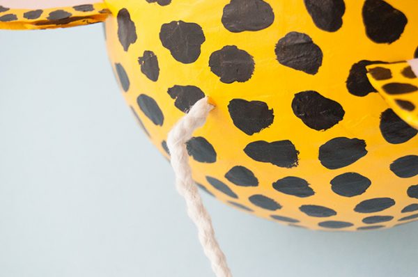 Paper Maché Cheetah Piñata | Handmade Charlotte