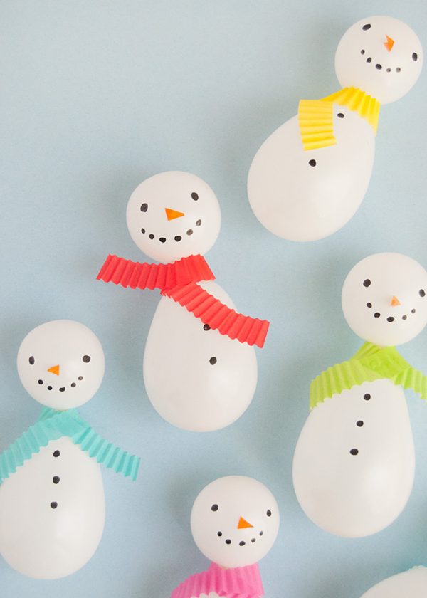 Balloon Snowman Garland | Handmade Charlotte