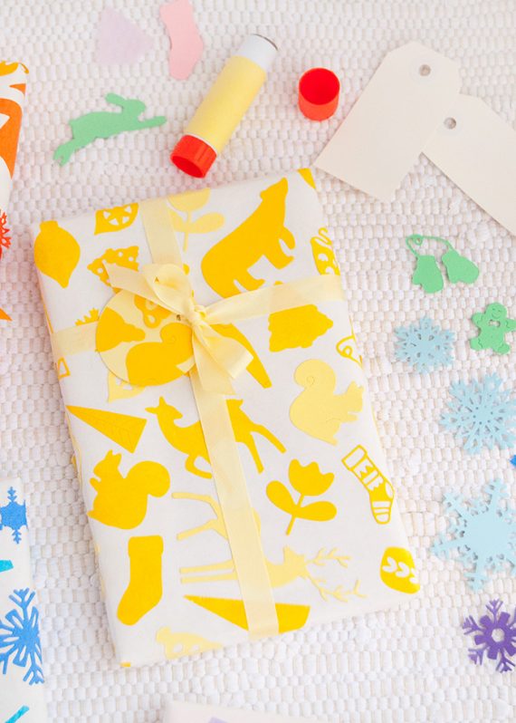 Rainbow Christmas Wrapping Paper | Handmade Charlotte