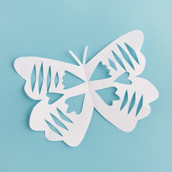 Butterfly Paper Snowflakes | Handmade Charlotte