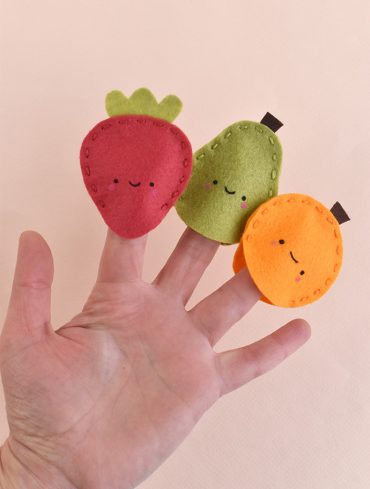 Fruit and Veggie Finger Puppet Valentines | Handmade Charlotte