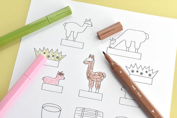Printable Alpaca Farm Playset | Handmade Charlotte