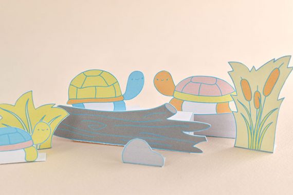 Printable Turtle Pond Playset | Handmade Charlotte