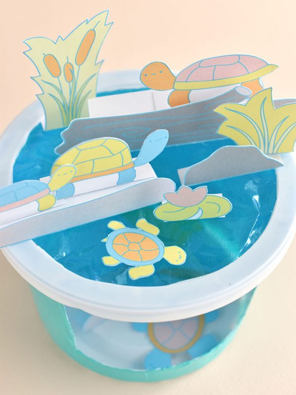 Printable Turtle Pond Playset | Handmade Charlotte