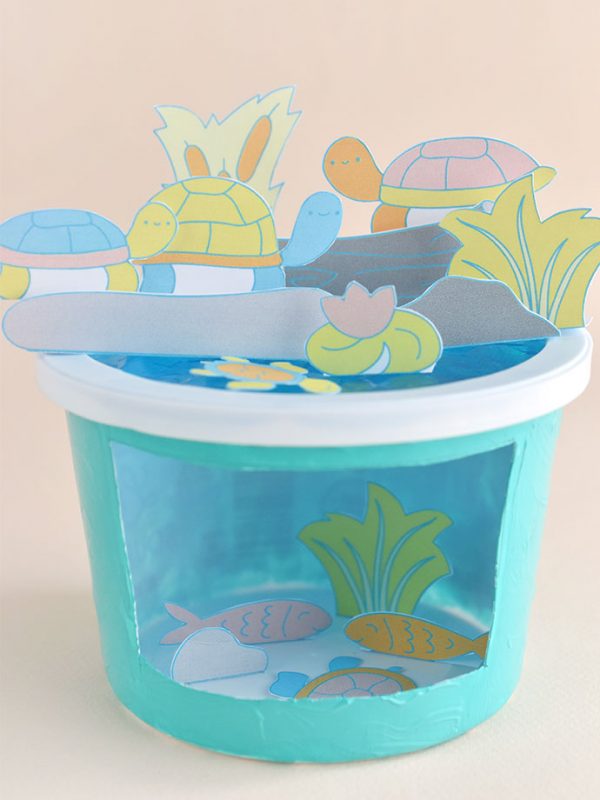 Printable Turtle Pond Playset | Handmade Charlotte