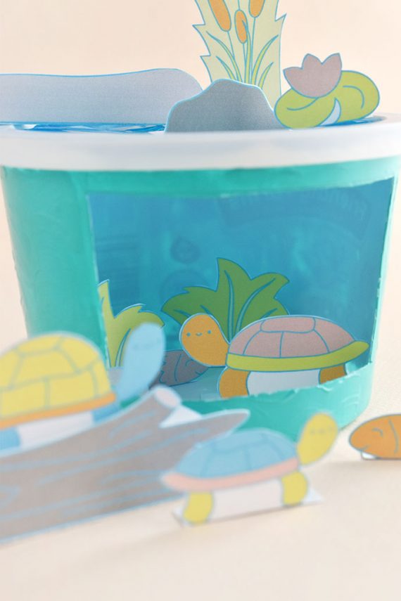 Printable Turtle Pond Playset | Handmade Charlotte