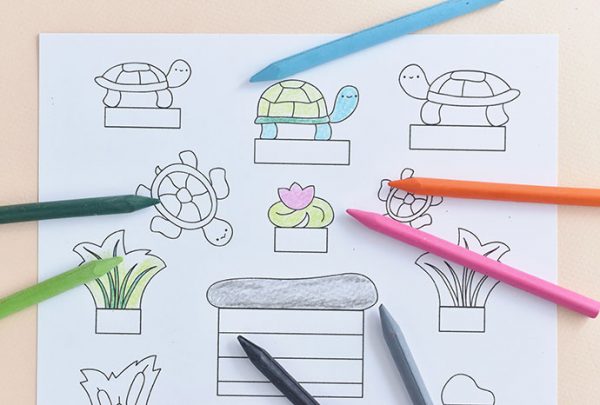 Printable Turtle Pond Playset | Handmade Charlotte