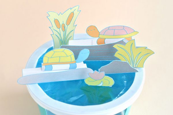 Printable Turtle Pond Playset | Handmade Charlotte