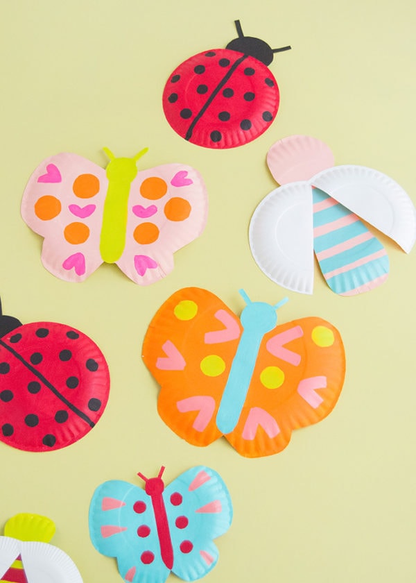 Painted Paper Plate Bugs | Handmade Charlotte