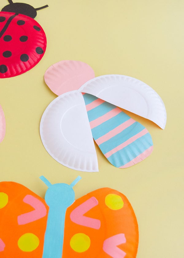 Painted Paper Plate Bugs | Handmade Charlotte