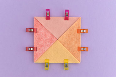 Simple Stitched Felt Triangle Pouch | Handmade Charlotte