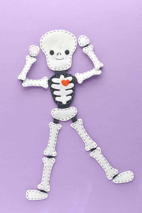 Stitch a Floppy Felt Skeleton | Handmade Charlotte