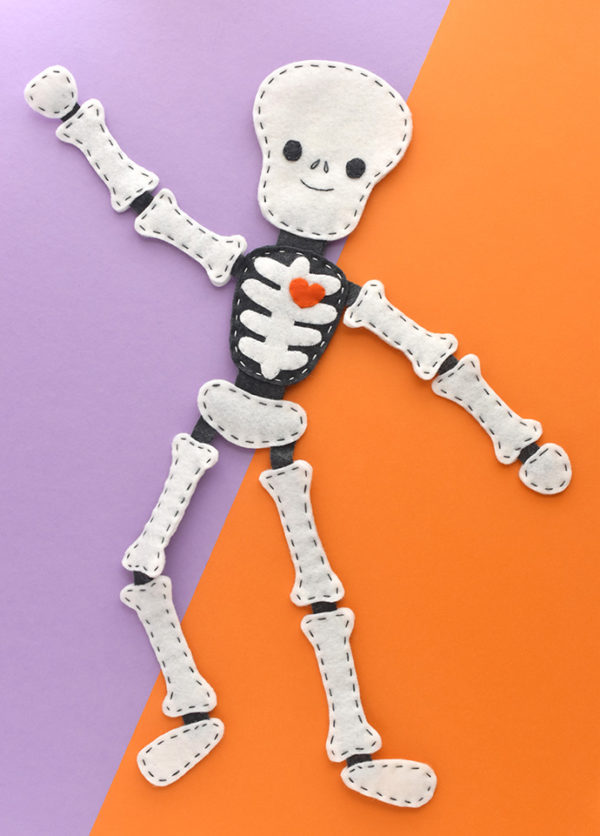Stitch a Floppy Felt Skeleton | Handmade Charlotte