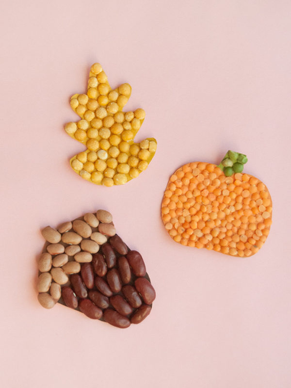 Fall Leaf Bean Mosaics | Handmade Charlotte
