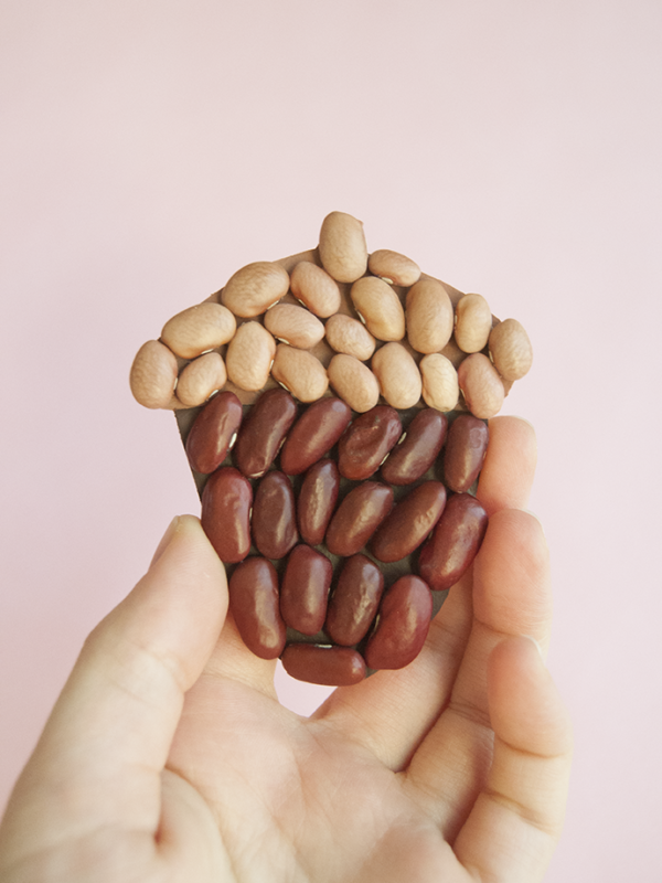 Fall Leaf Bean Mosaics | Handmade Charlotte