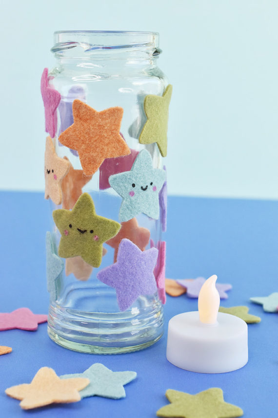 Kawaii Star Jar Night Light | Handmade Charlotte