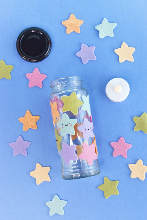 Kawaii Star Jar Night Light | Handmade Charlotte