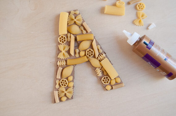 Painted Pasta Monogram | Handmade Charlotte