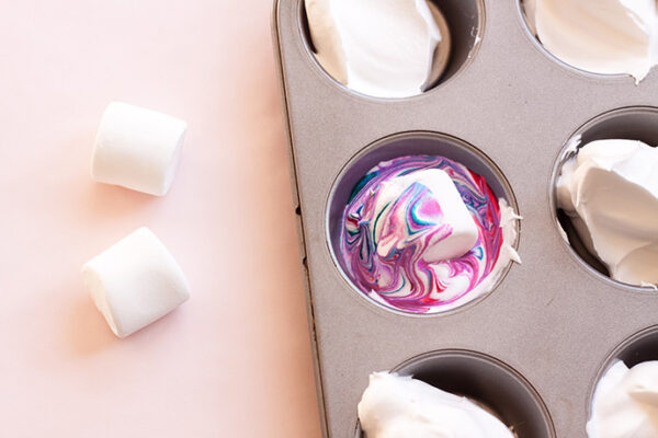 DIY Marbled Store-Bought Marshmallows | Handmade Charlotte