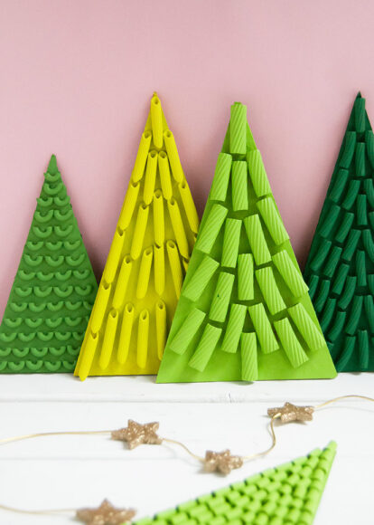 Pasta Christmas Trees | Handmade Charlotte