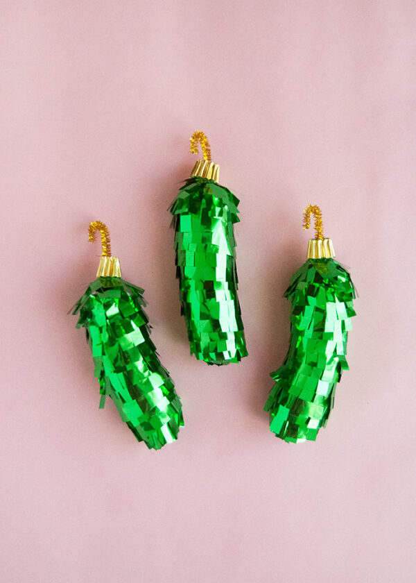 Christmas Pickle Ornament Piñatas | Handmade Charlotte