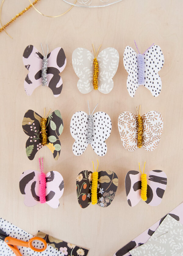 Scrap Paper Butterflies | Handmade Charlotte